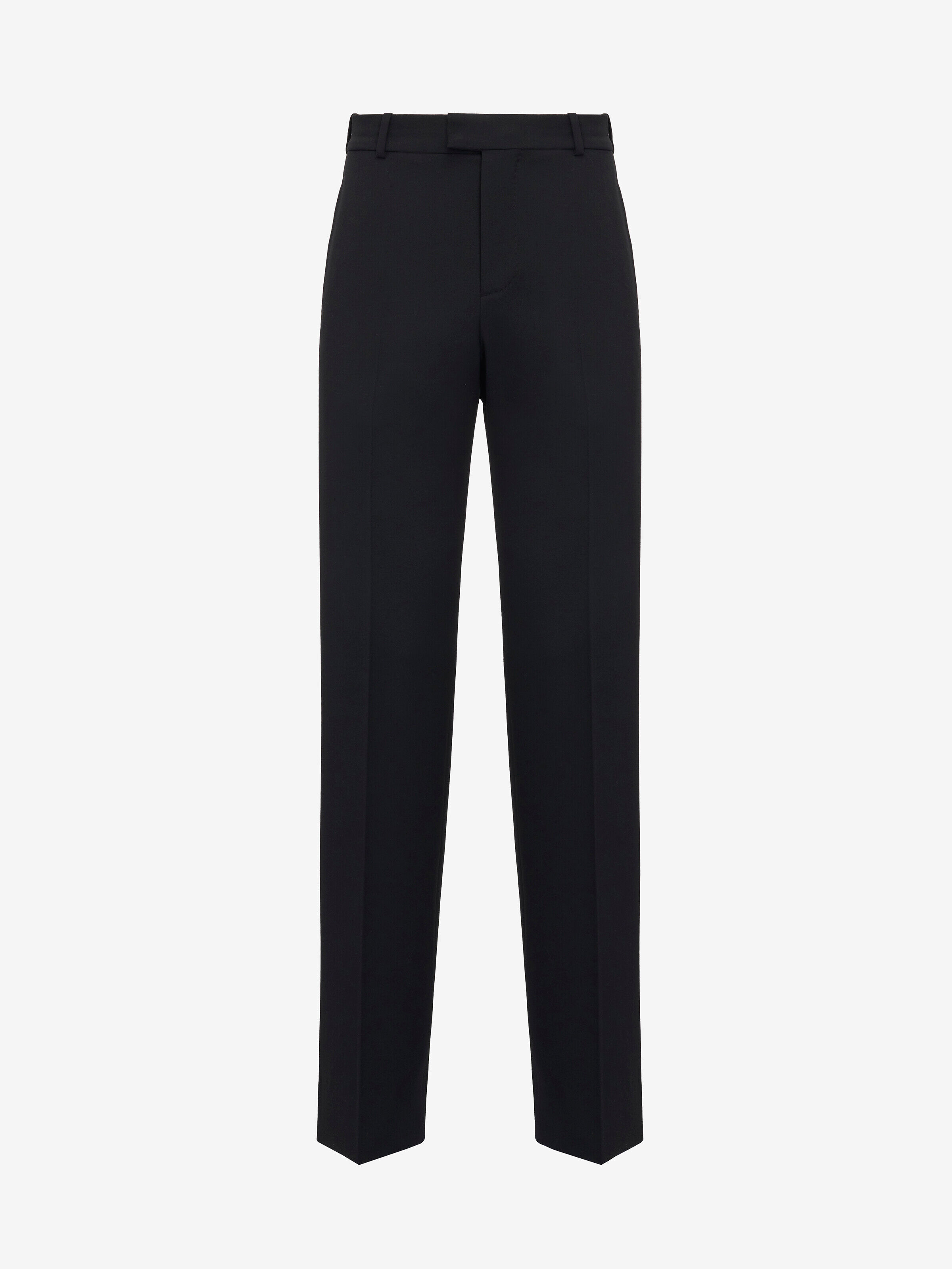 Alexander Mcqueen Double Dart Back Pocket Baggy Trousers In Black ...