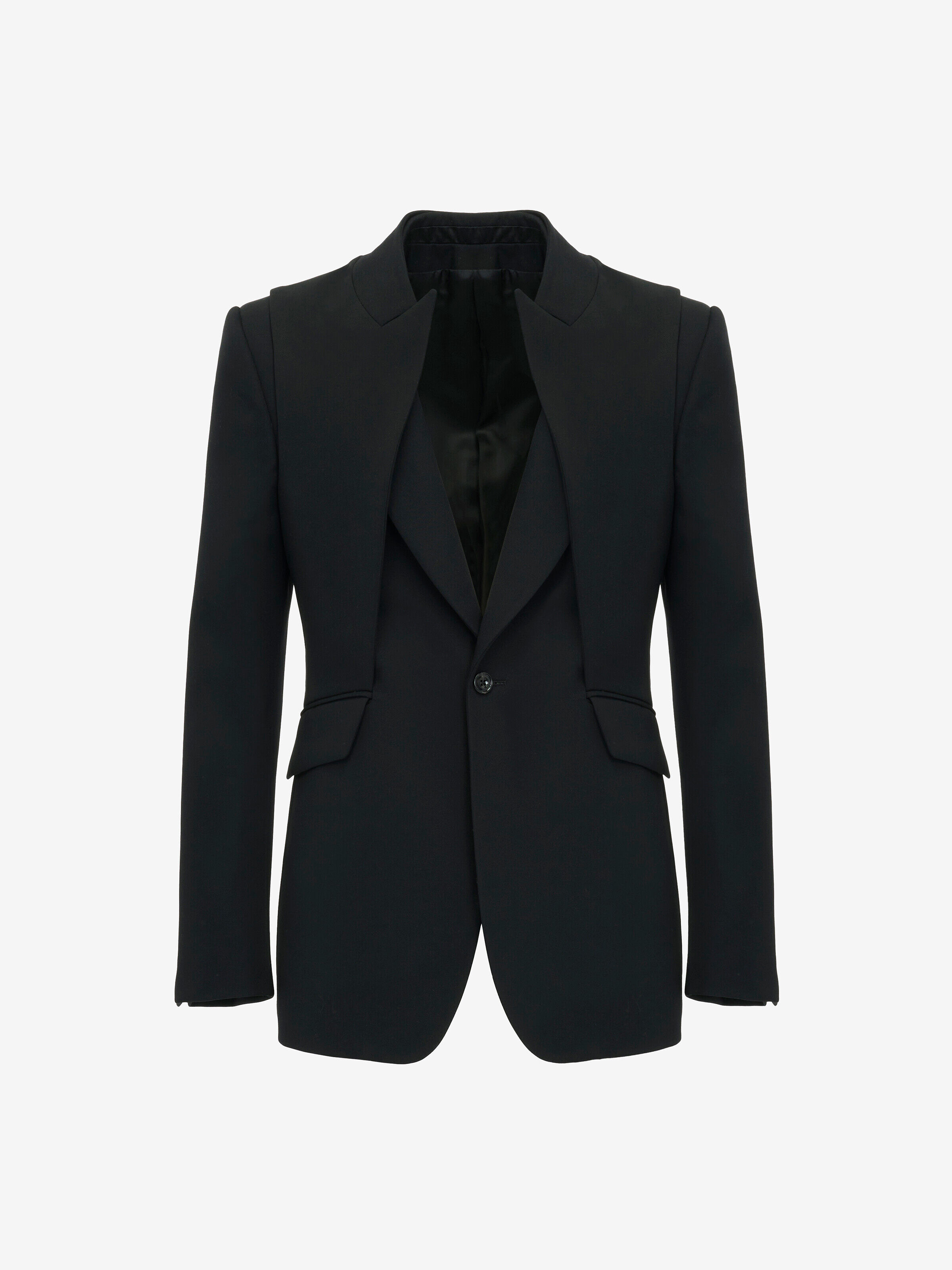 Alexander Mcqueen Reconstructed Layered Jacket In Black | ModeSens
